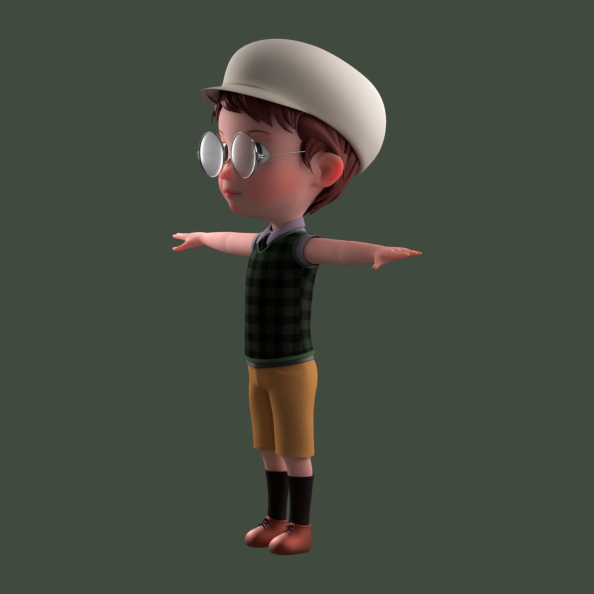 Cartoon Boy Rigged 3D model rigged | CGTrader