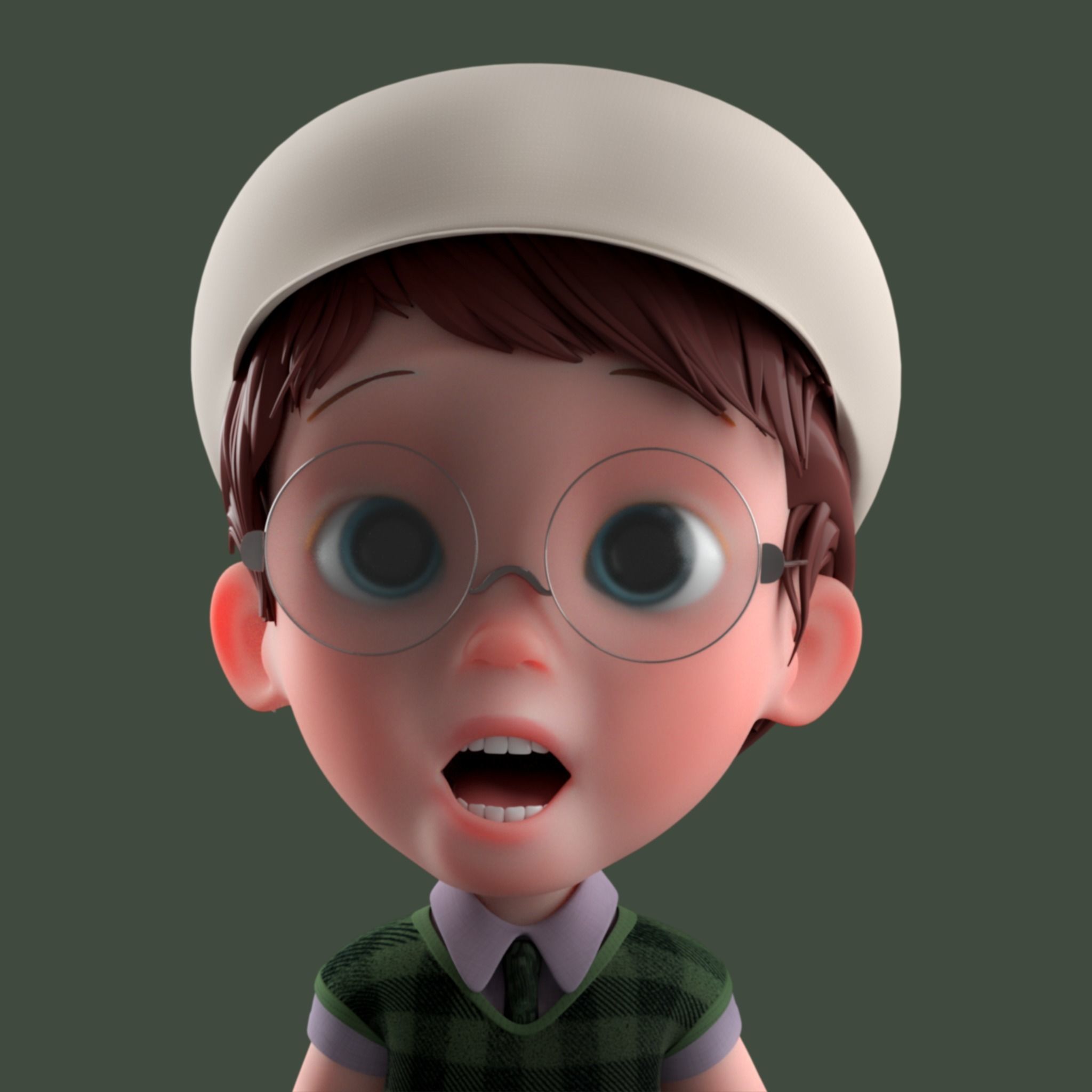 Cartoon Boy Rigged 3D model rigged | CGTrader