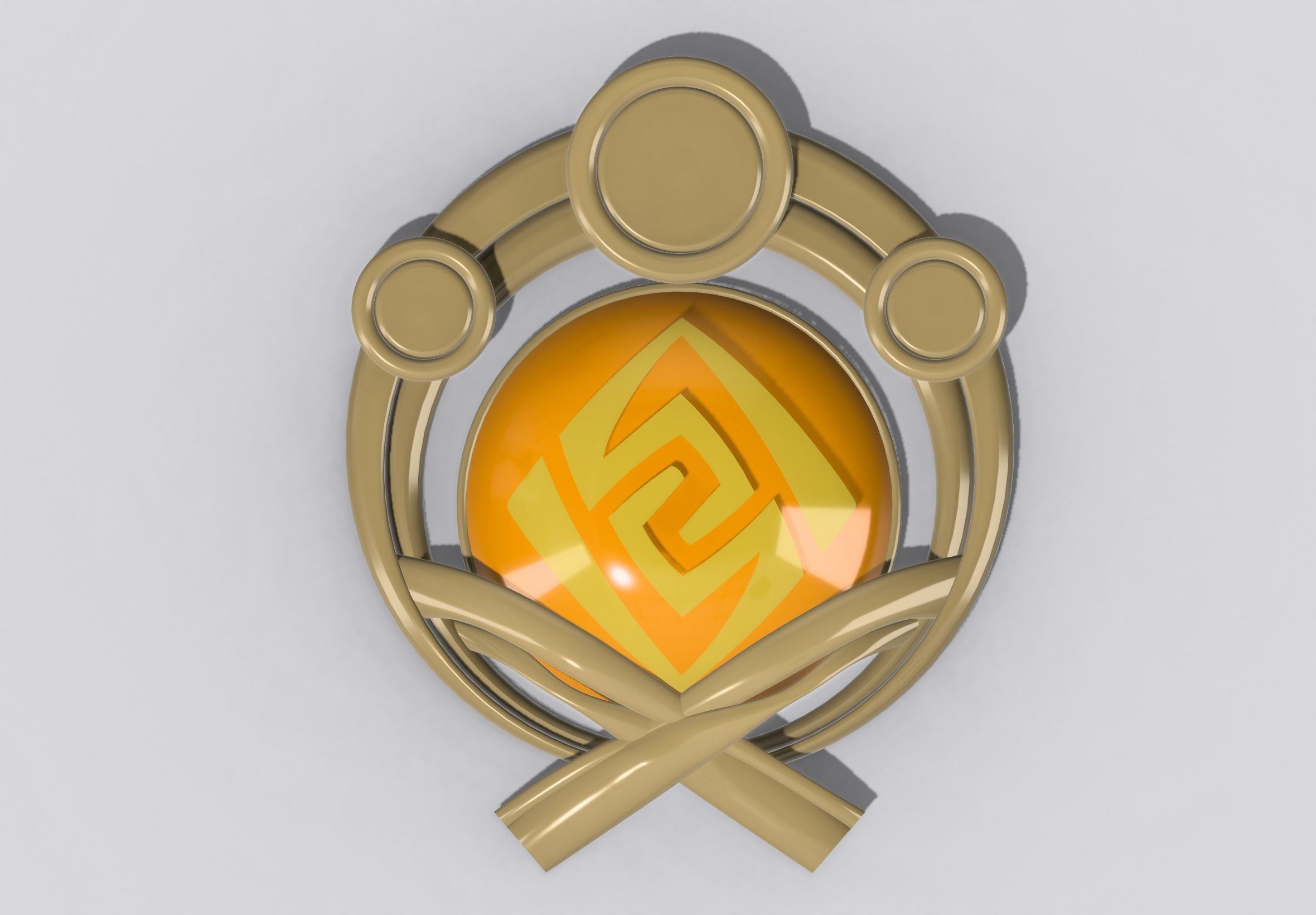 Inazuma Geo Vision Genshin Impact 3D model 3D printable | CGTrader