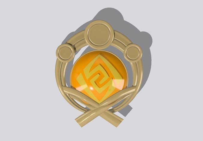 Inazuma Geo Vision Genshin Impact 3D model 3D printable | CGTrader