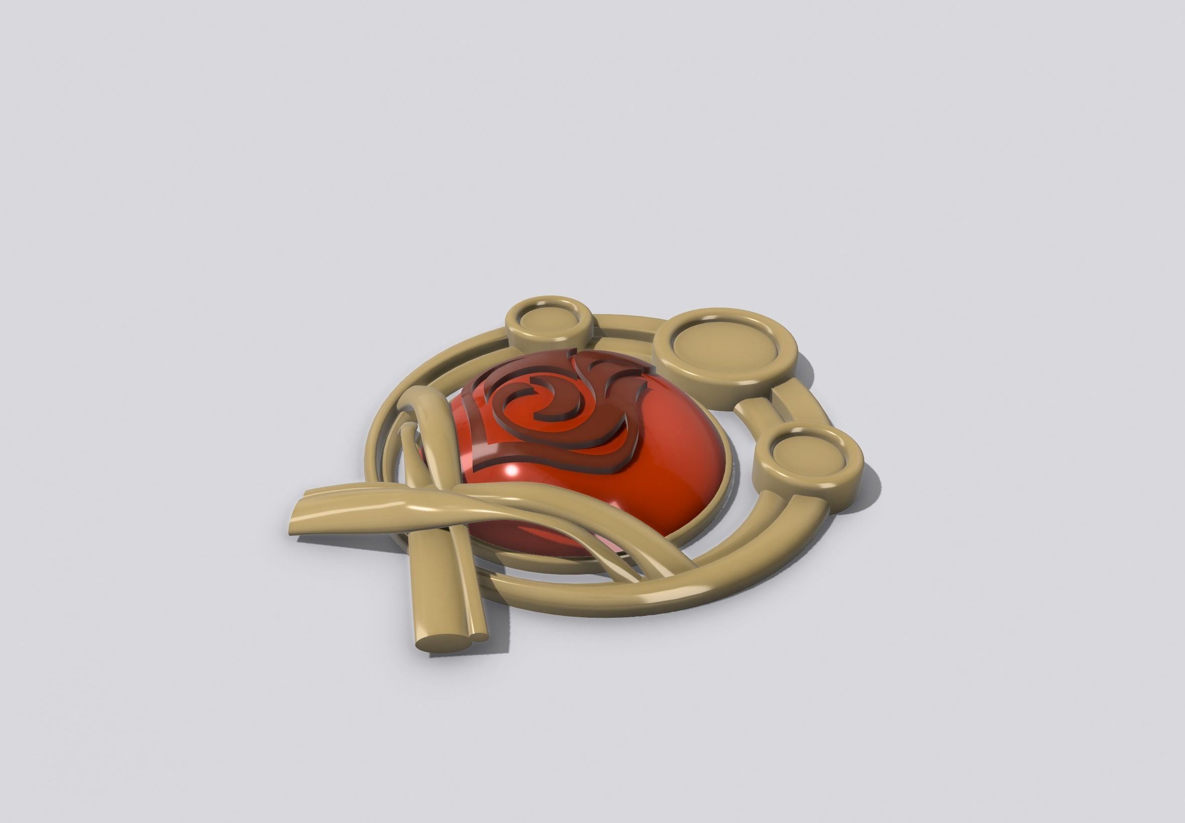 Inazuma Pyro Vision Genshin Impact 3D model 3D printable | CGTrader