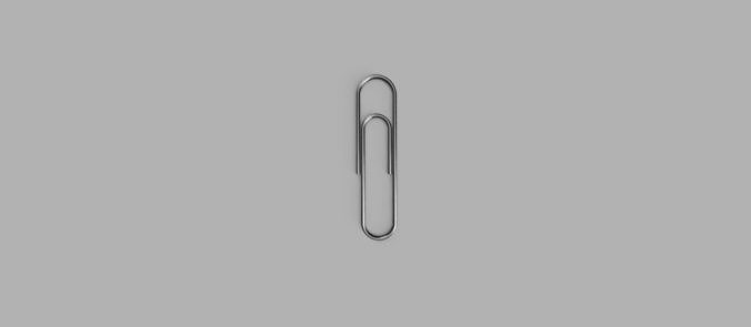 Paperclip paper clip 3D model 3D printable | CGTrader