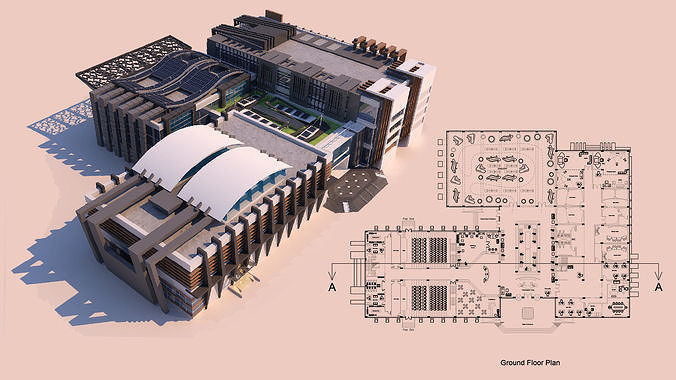 0036 - Art Center - 2021 - 01 - Design 05 - 2D Plans - 3D Files 3D ...