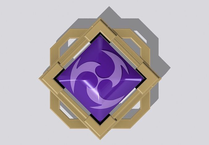 Liyue Electro Vision Genshin Impact 3D model 3D printable | CGTrader