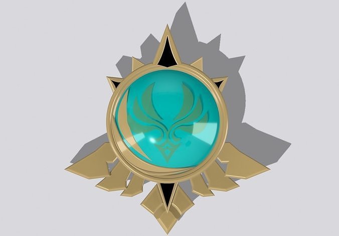 Mondstadt Anemo Vision Genshin Impact 3D model 3D printable | CGTrader