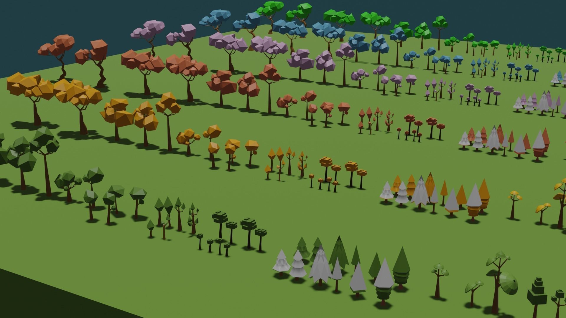 3D model Low Poly Nature Pack VR / AR / low-poly | CGTrader