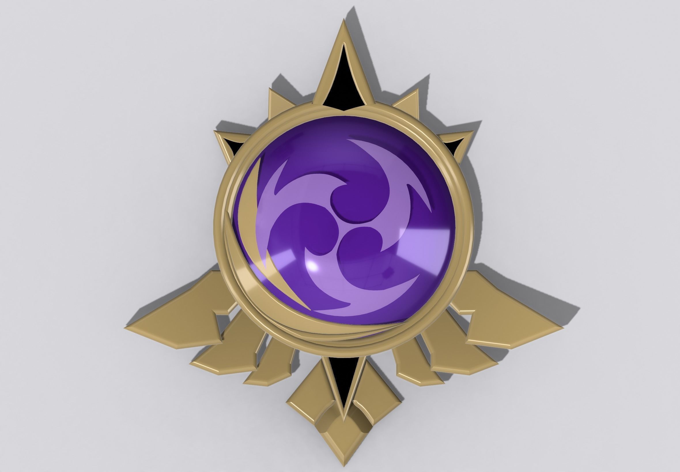 Mondstadt Electro Vision Genshin Impact 3D model 3D printable | CGTrader