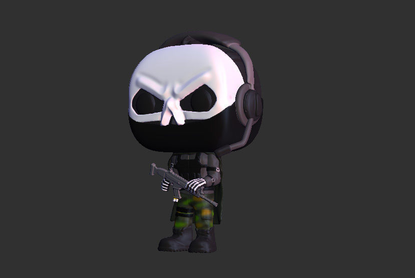 Funko Ghost Call of Duty 3D model 3D printable | CGTrader