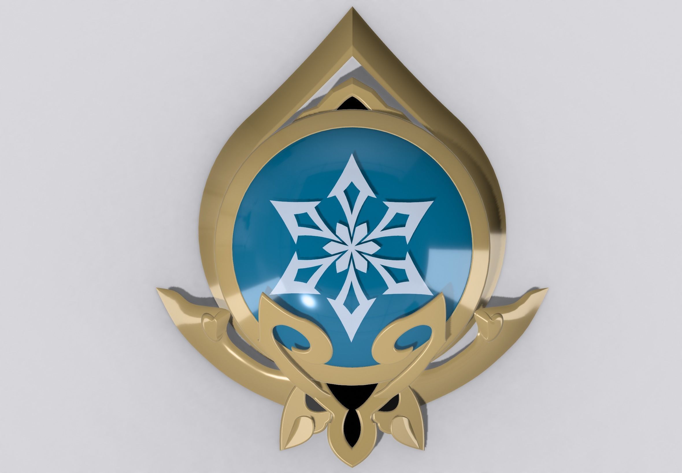 Sumeru Cryo Vision Genshin Impact 3D model 3D printable | CGTrader