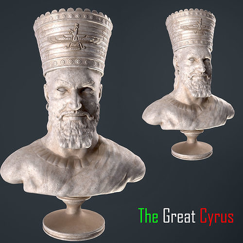 3D model The Great Cyrus Sclupture 2 Pbr Material VR / AR / low-poly ...