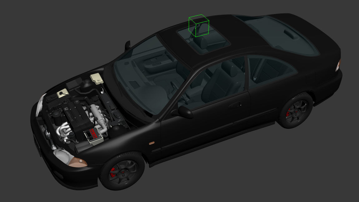 Honda Civic EJ1 Coupe 3D model | CGTrader