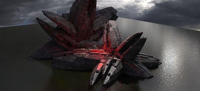 Dark Star Wreck design Kitbash 3D model | CGTrader