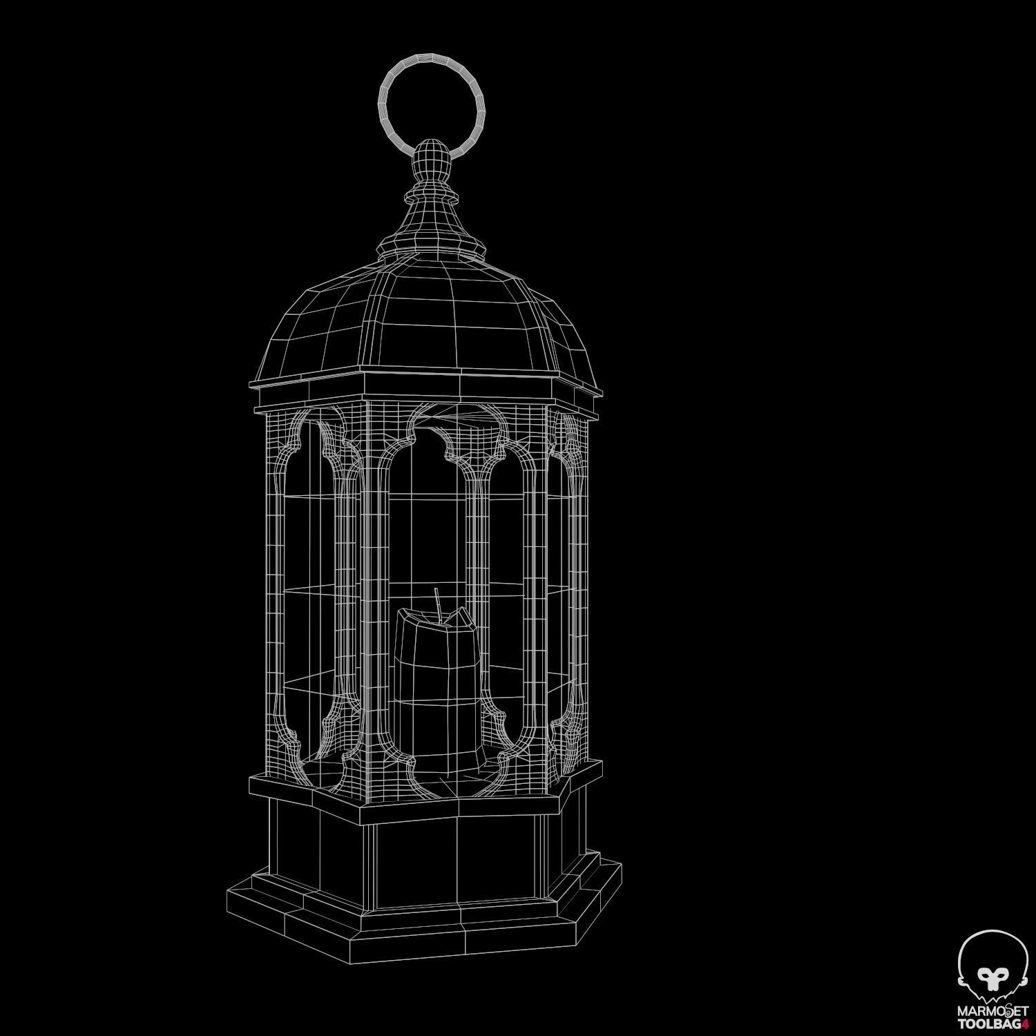 3D model Old Lamp Gothic VR / AR / low-poly | CGTrader