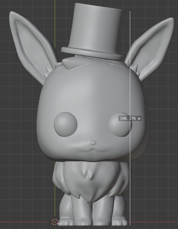 Funko POP Games Pokemon Eevee FANART 3D in 3 custom accessory 3D model ...