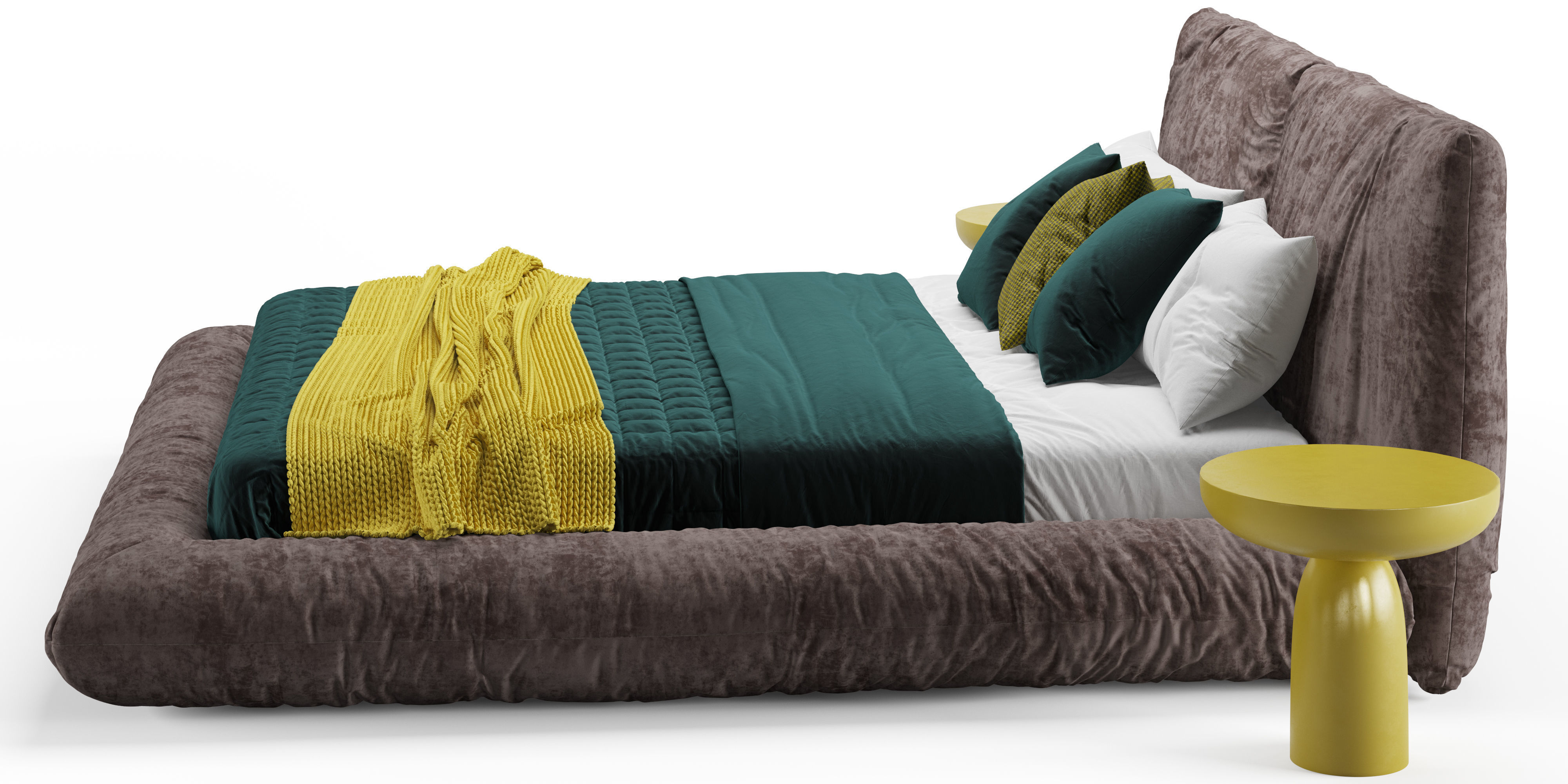 Alba Bed 3D model rigged | CGTrader