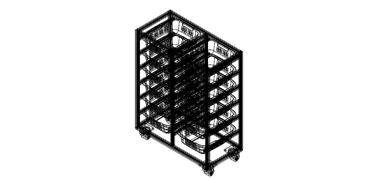 Aluminium Profile Storage Rack 3D model | CGTrader