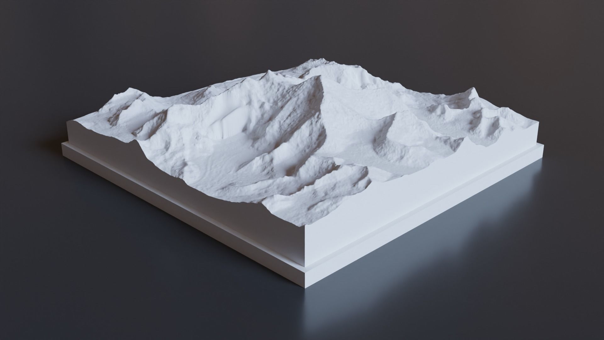 Mount Everest 3D Print Model 3D model 3D printable | CGTrader