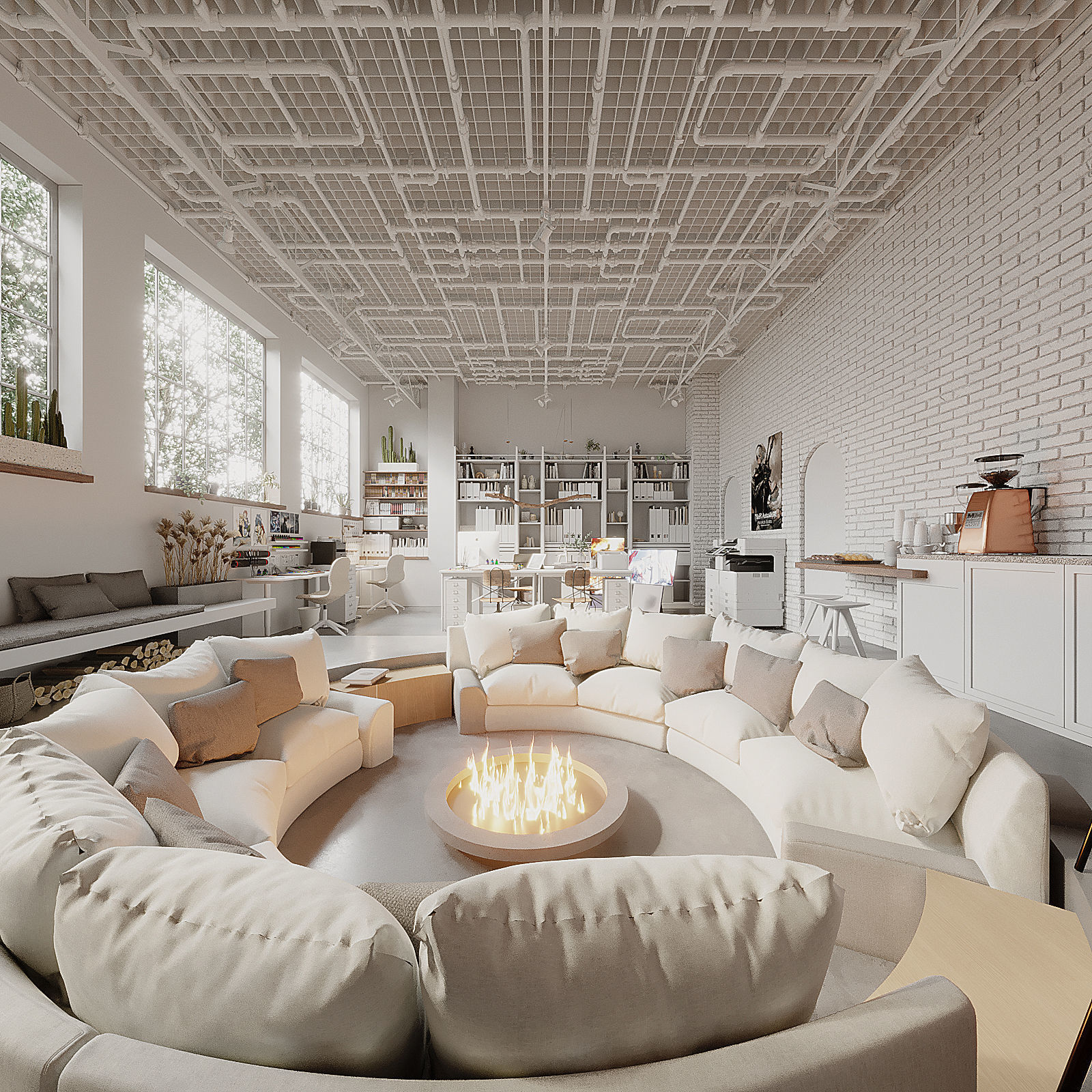 Desk in Manga Worskshop 3D model | CGTrader