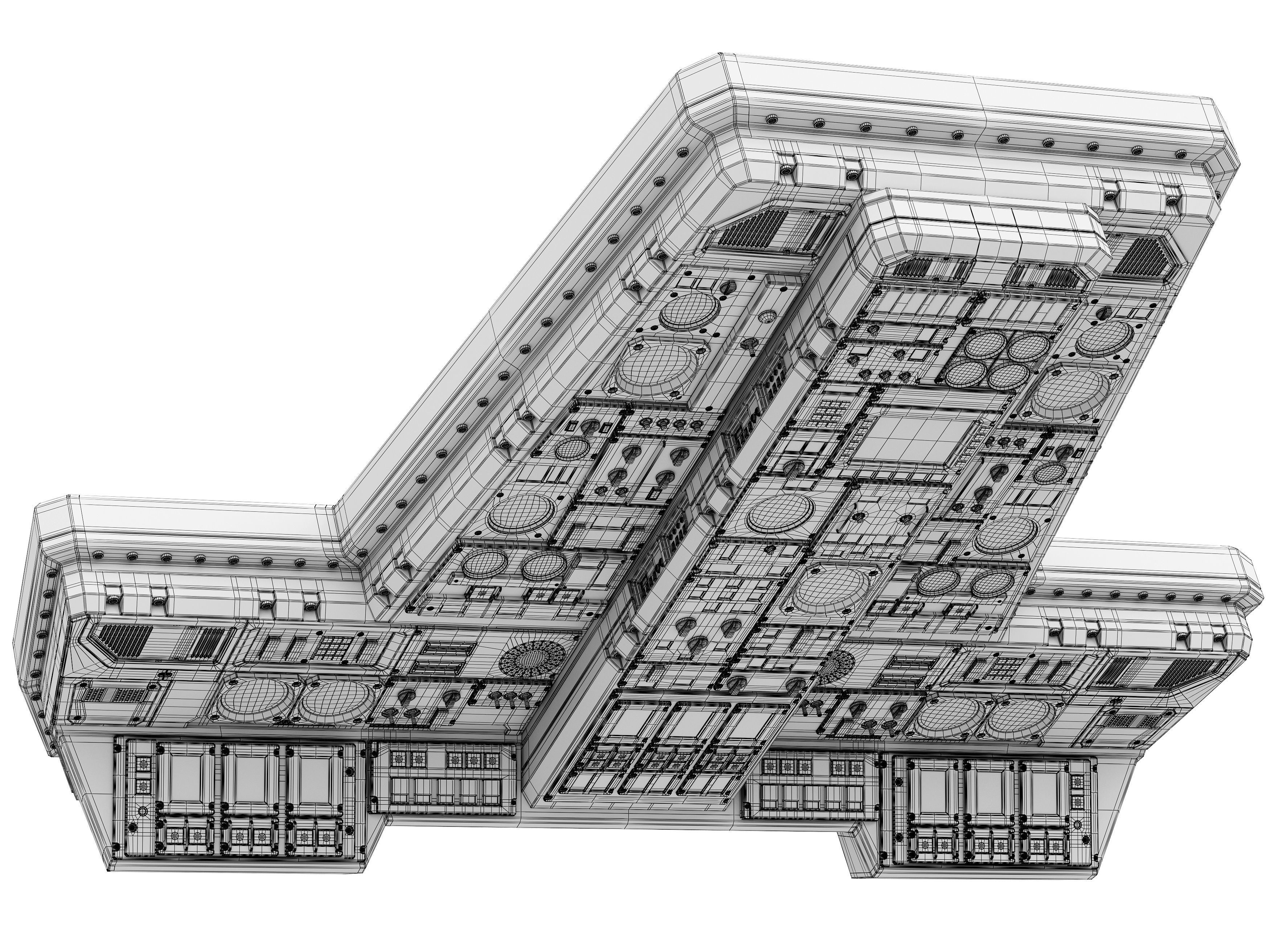 Spaceship control panel 3D model | CGTrader