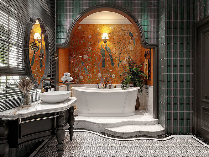 Indochine WC 3D model | CGTrader