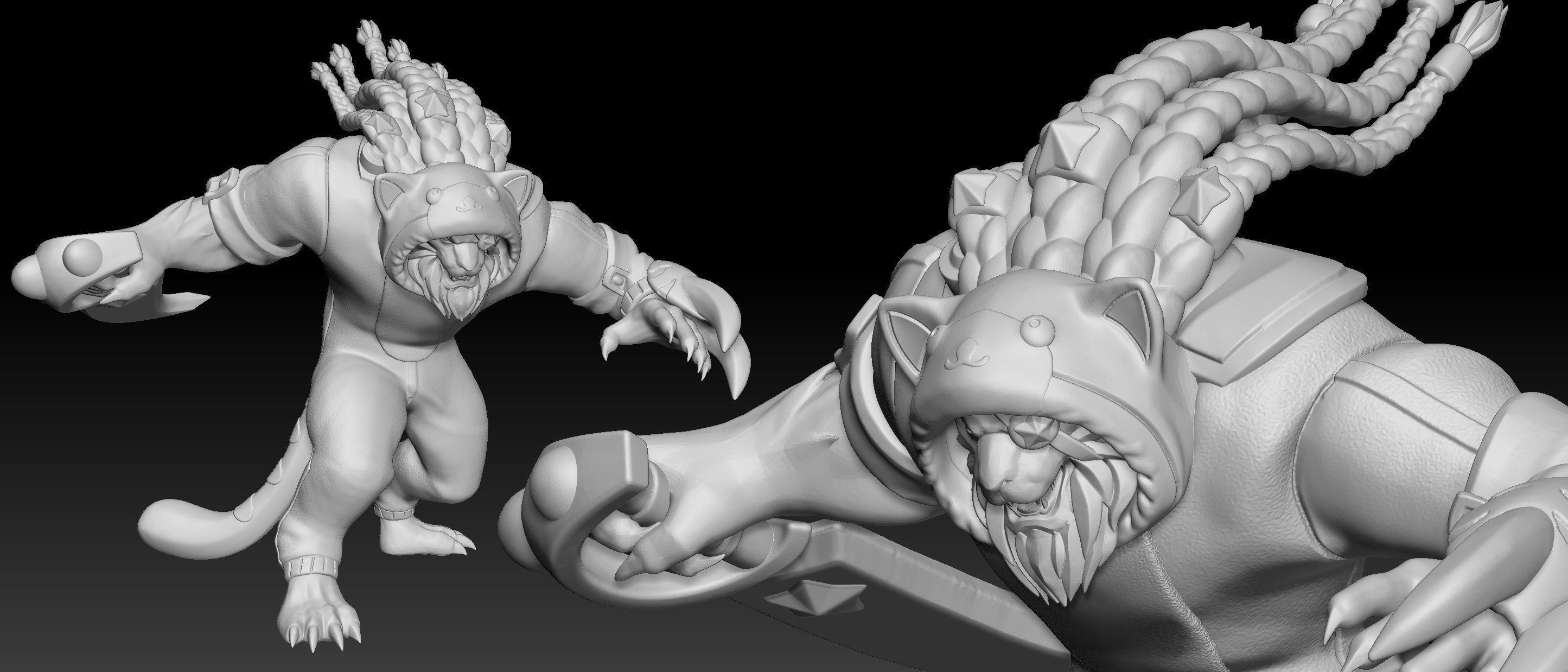 League of Legends Pretty Kitty Rengar 3D model 3D printable | CGTrader