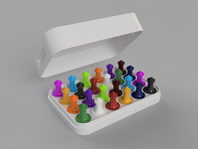 24 pcs 3D Print Filament Sample Box 1 3D model 3D printable | CGTrader