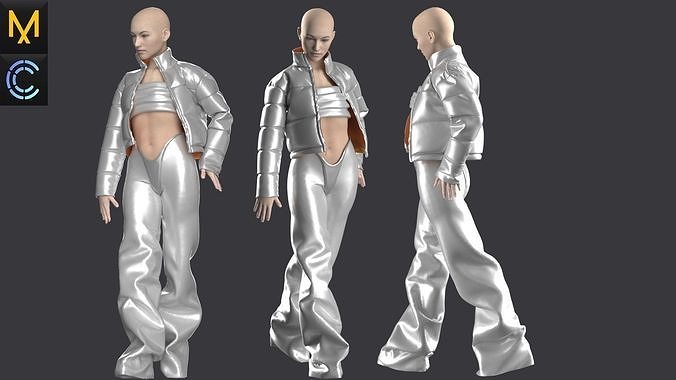 New Outfit Female OBJ mtl FBX ZPRJ 3D model | CGTrader