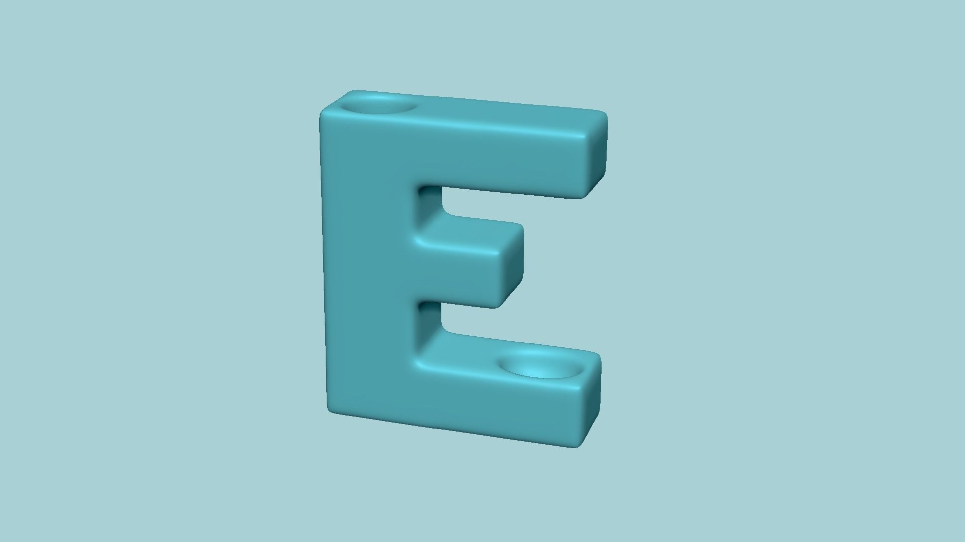 Vase E - Alphabet Vases Collection Letters - STL Printable 3D model 3D ...