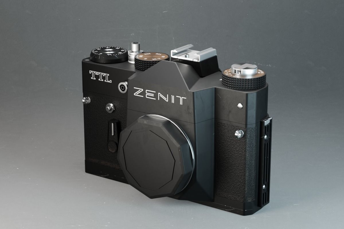 Zenit TTL Analog SLR Camera - Black 3D model | CGTrader