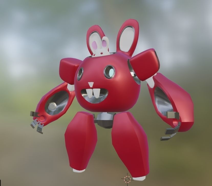 BUNNYBOT the Mecha 3D model rigged | CGTrader