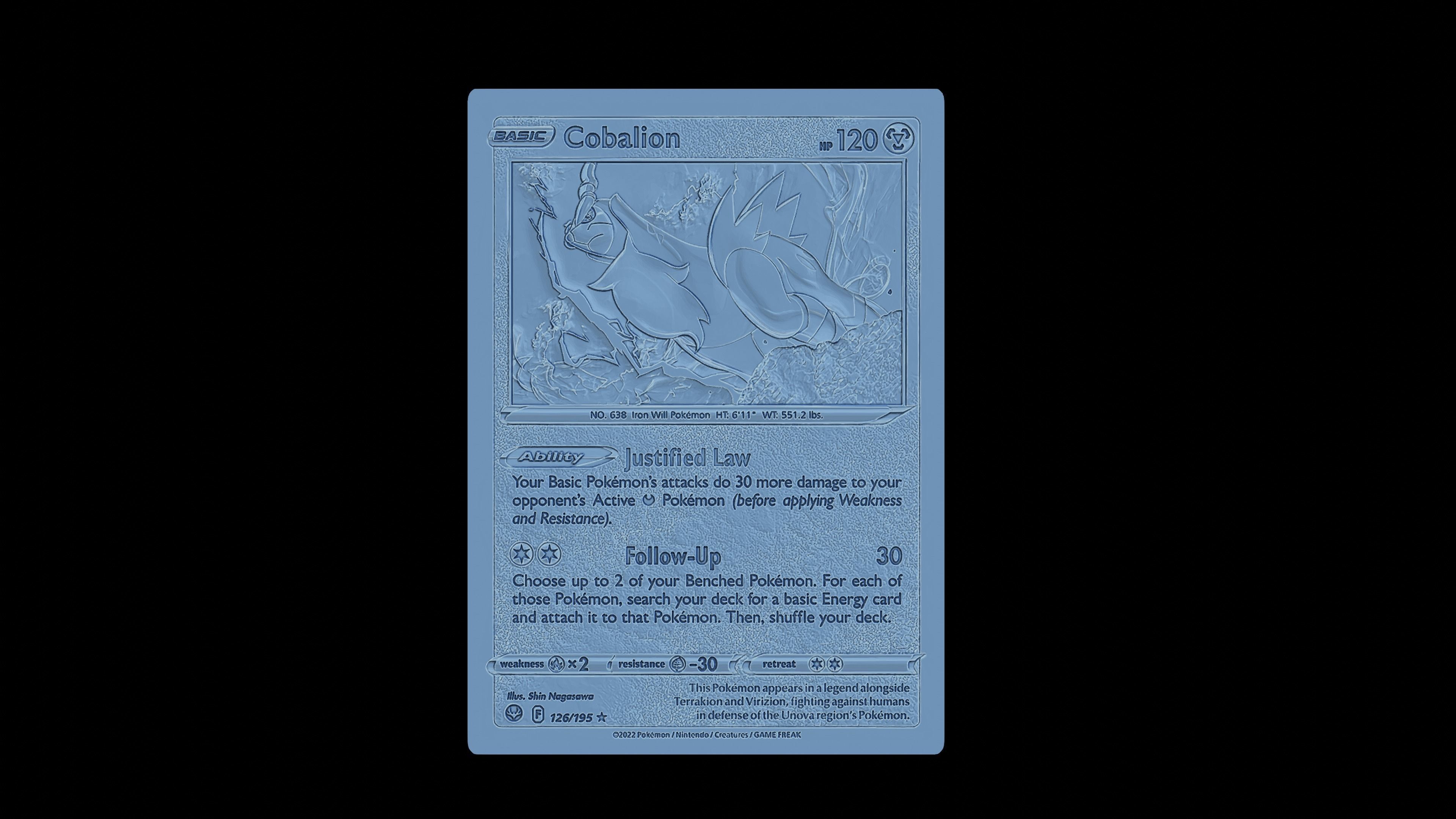 Cobalion - Pokemon 3D model 3D printable | CGTrader