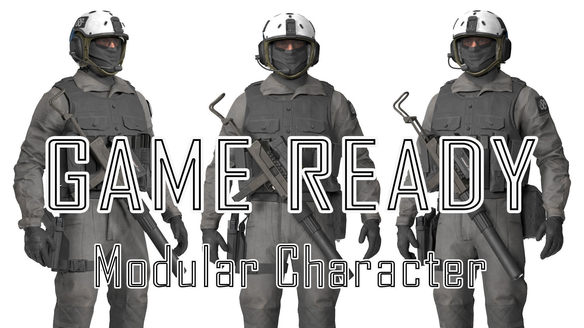 3D model MILITARY XOF Special Operations Game Ready Character VR / AR ...