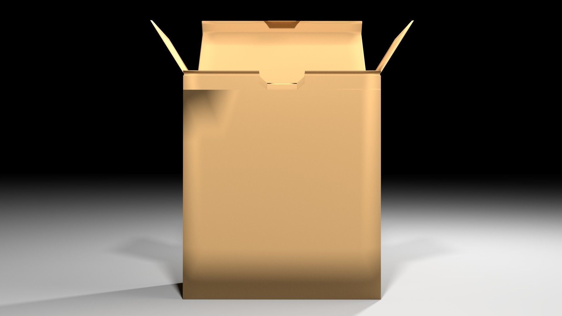 Cardboard Box - Rectangular High 3D model | CGTrader