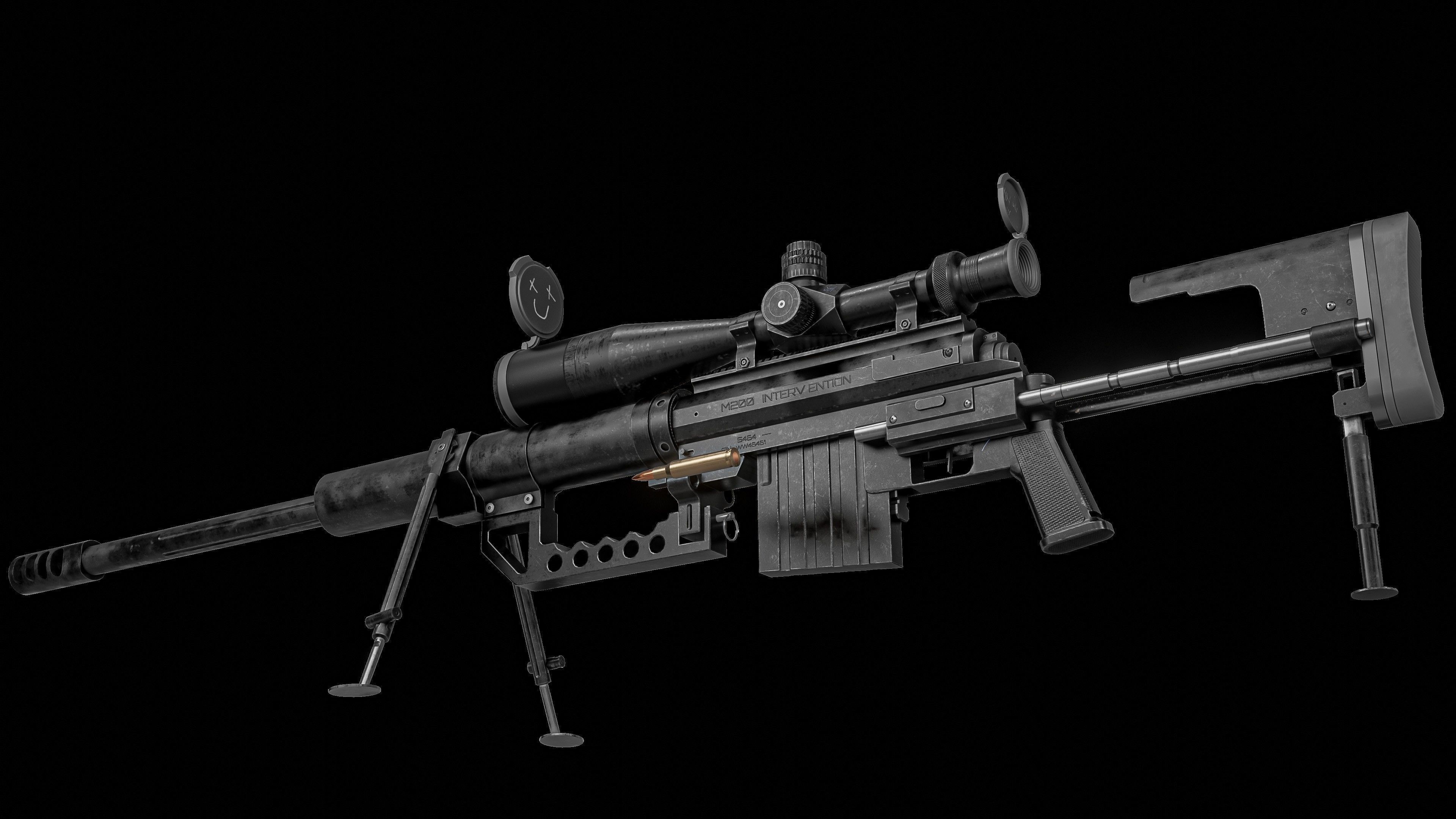 3D model Cheytac M200 Sniper Rifle VR / AR / low-poly | CGTrader