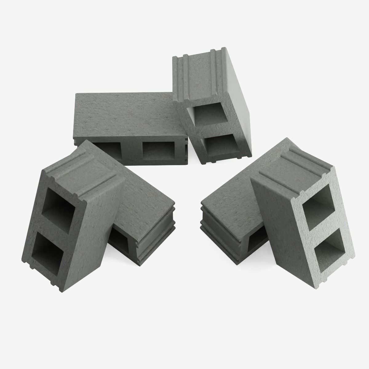 3D model Concrete Construction Blocks VR / AR / low-poly | CGTrader
