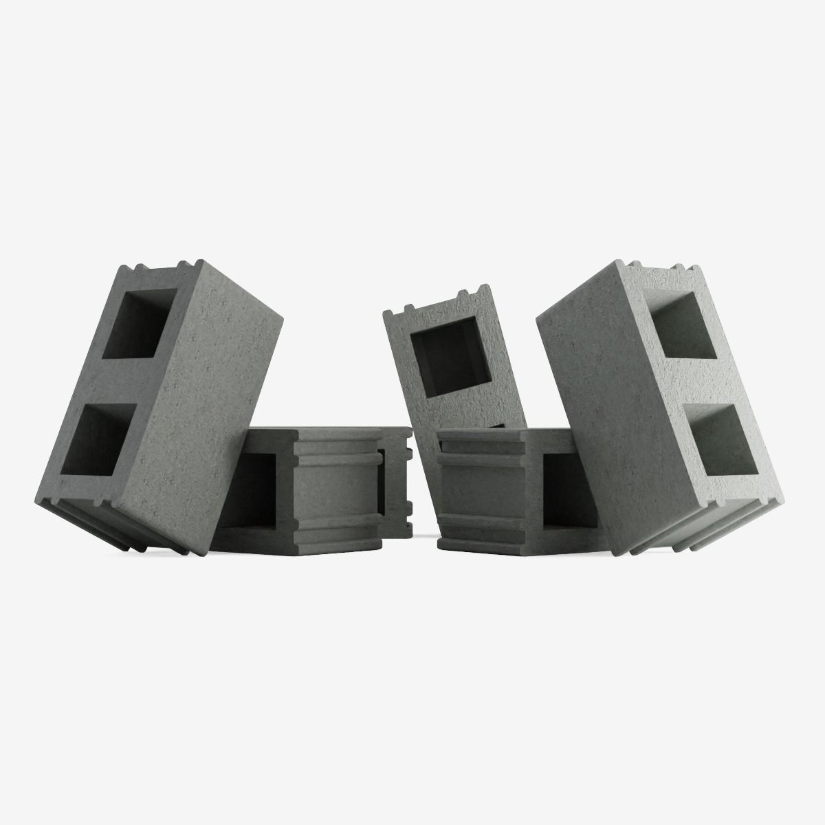 3D model Concrete Construction Blocks VR / AR / low-poly | CGTrader