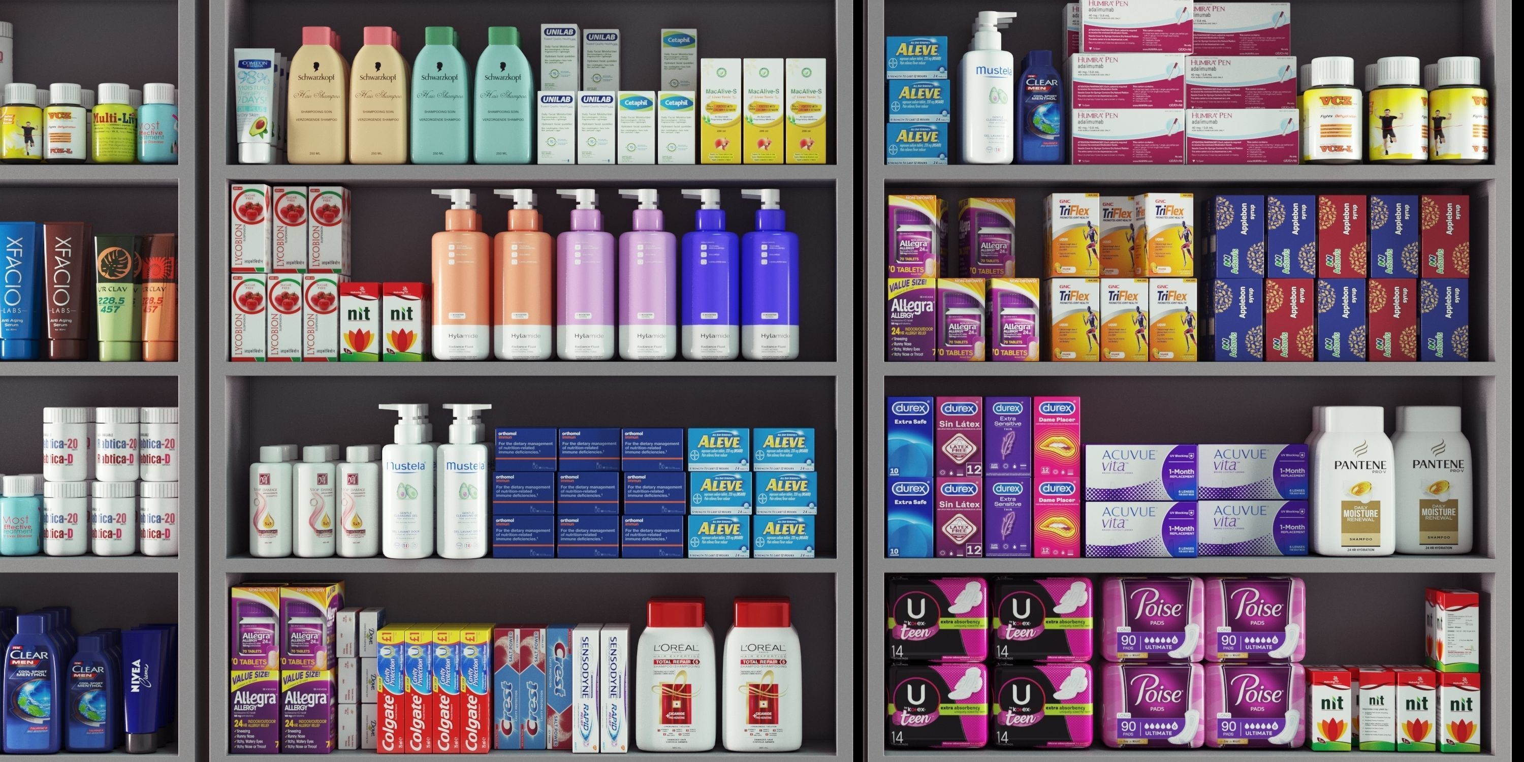 3D model pharmacy showcase vol-01 VR / AR / low-poly | CGTrader