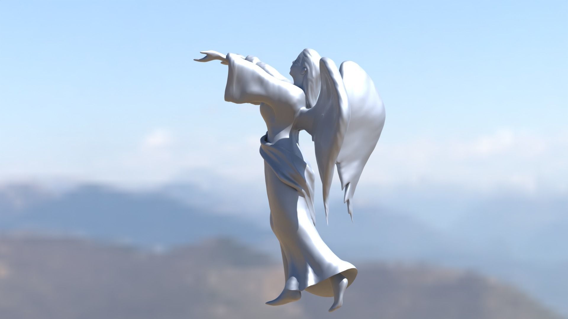 Angel Miniature 3D model 3D printable | CGTrader