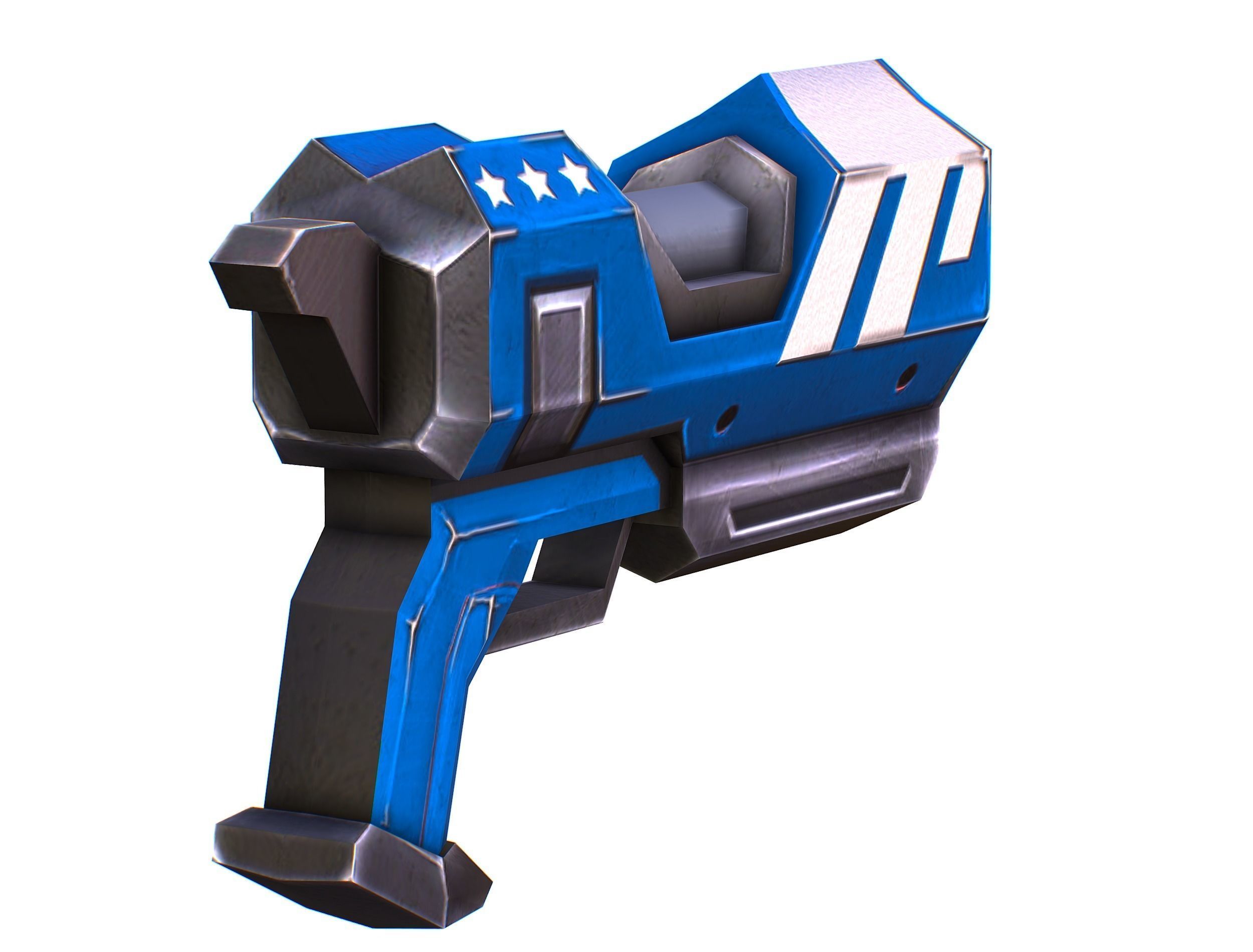 3D model LowPoly Sci-Fi Cartoon Pistol Gun VR / AR / low-poly | CGTrader
