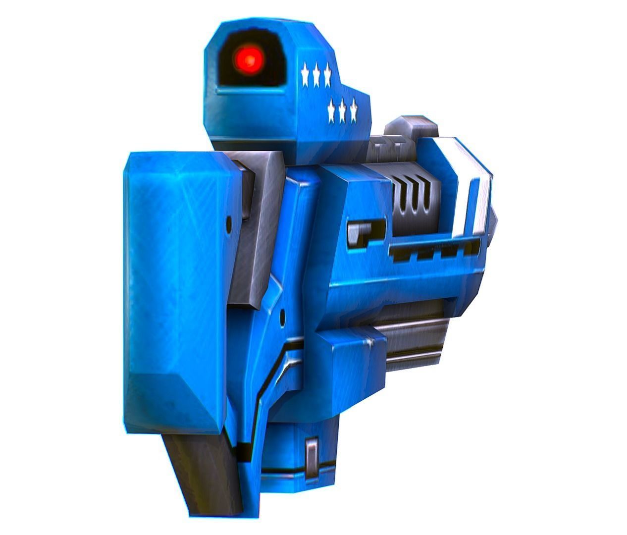 3D model LowPoly Sci-Fi Cartoon Assault Rifle Future VR / AR / low-poly ...