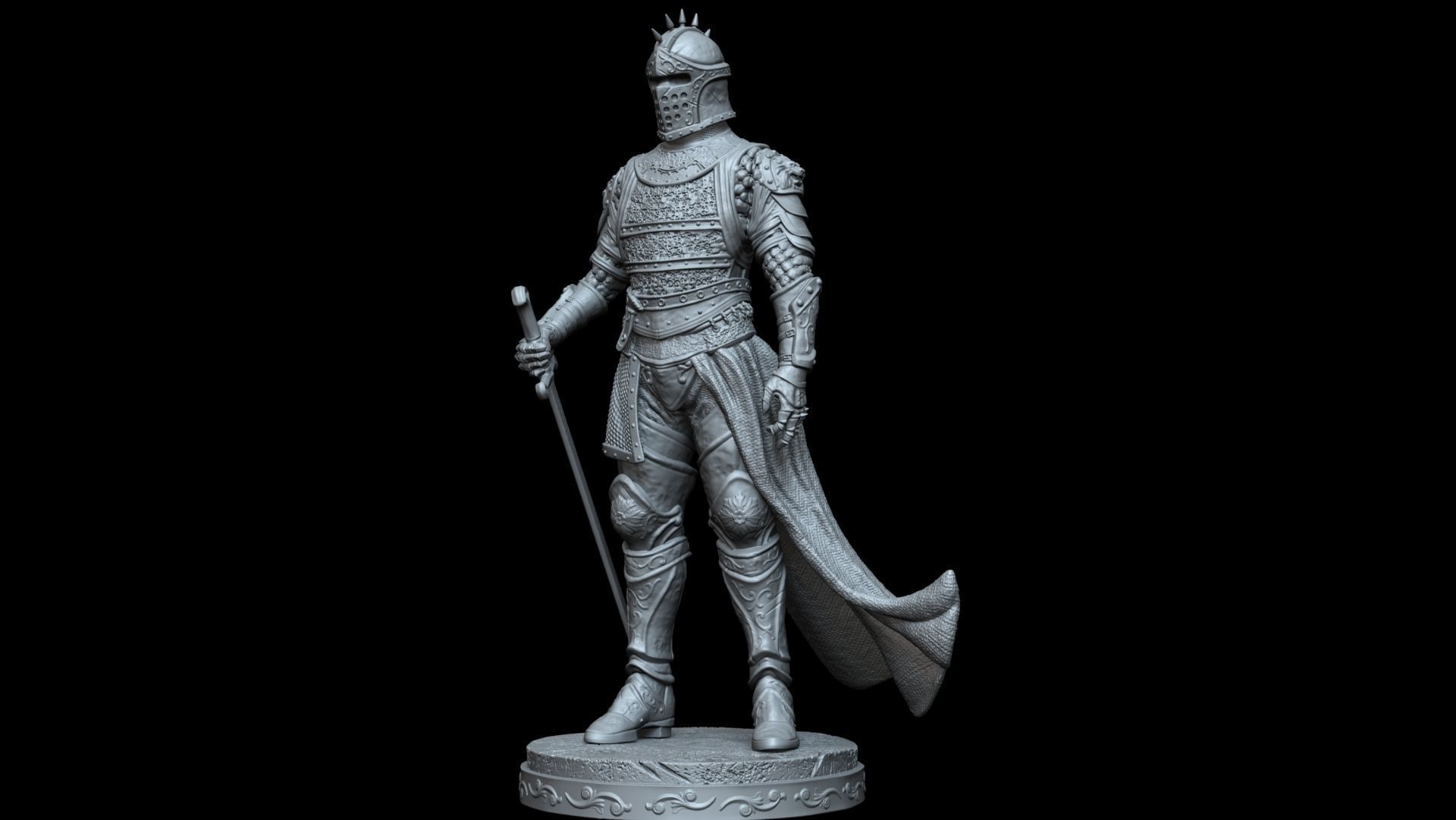 Warrior Knight 3D model 3D printable | CGTrader