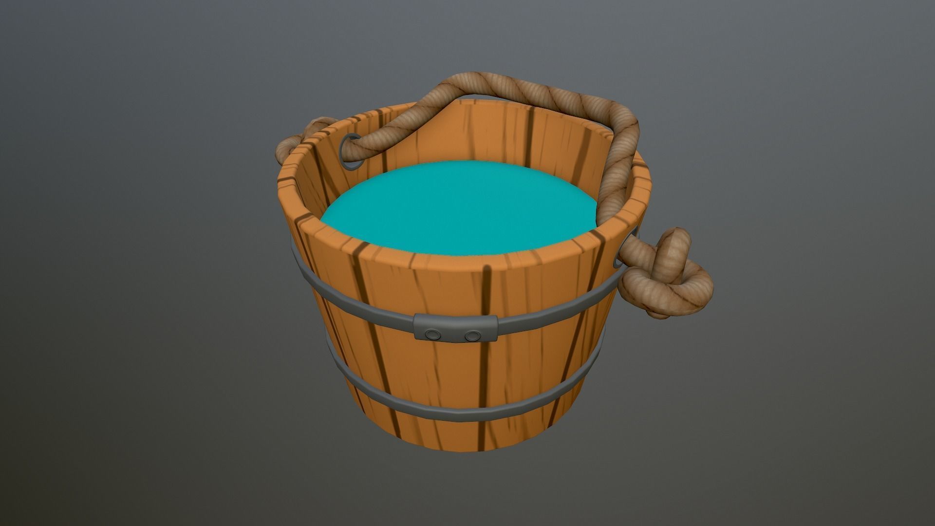 Cartoon Wooden Bucket free VR / AR / low-poly 3D model | CGTrader