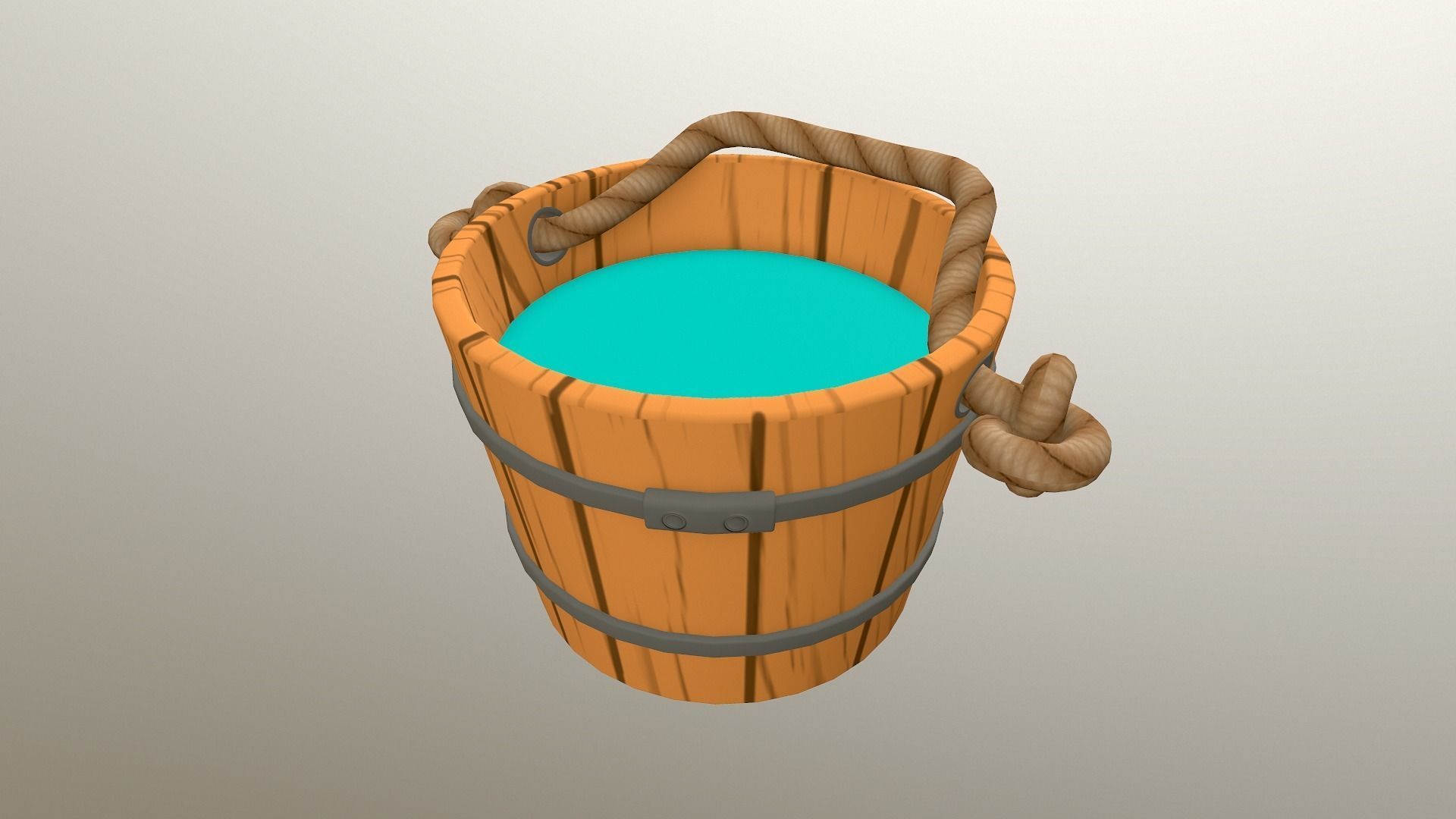 Cartoon Wooden Bucket free VR / AR / low-poly 3D model | CGTrader