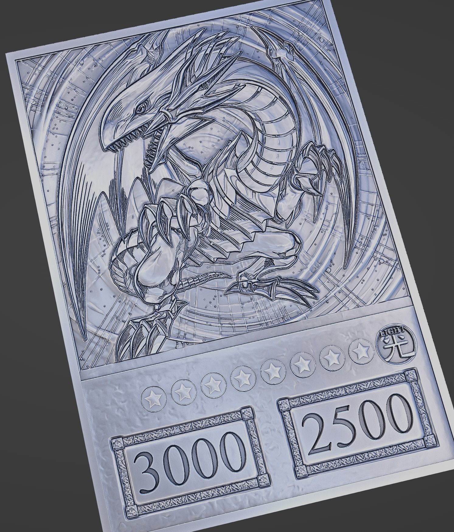 blue-eyes toon dragon figure - yugioh 3D model 3D printable | CGTrader