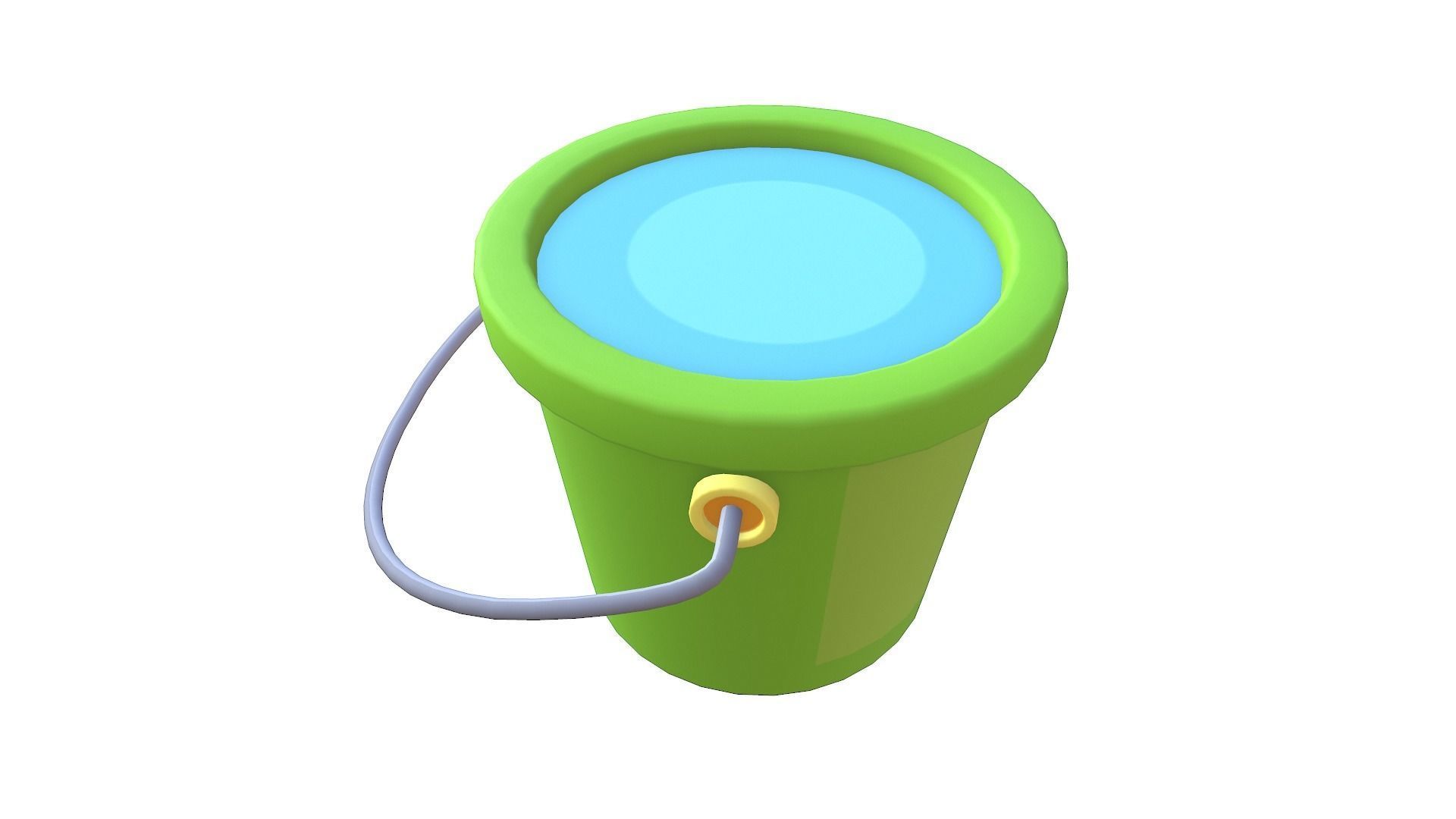 Cartoon Water Bucket free VR / AR / low-poly 3D model | CGTrader