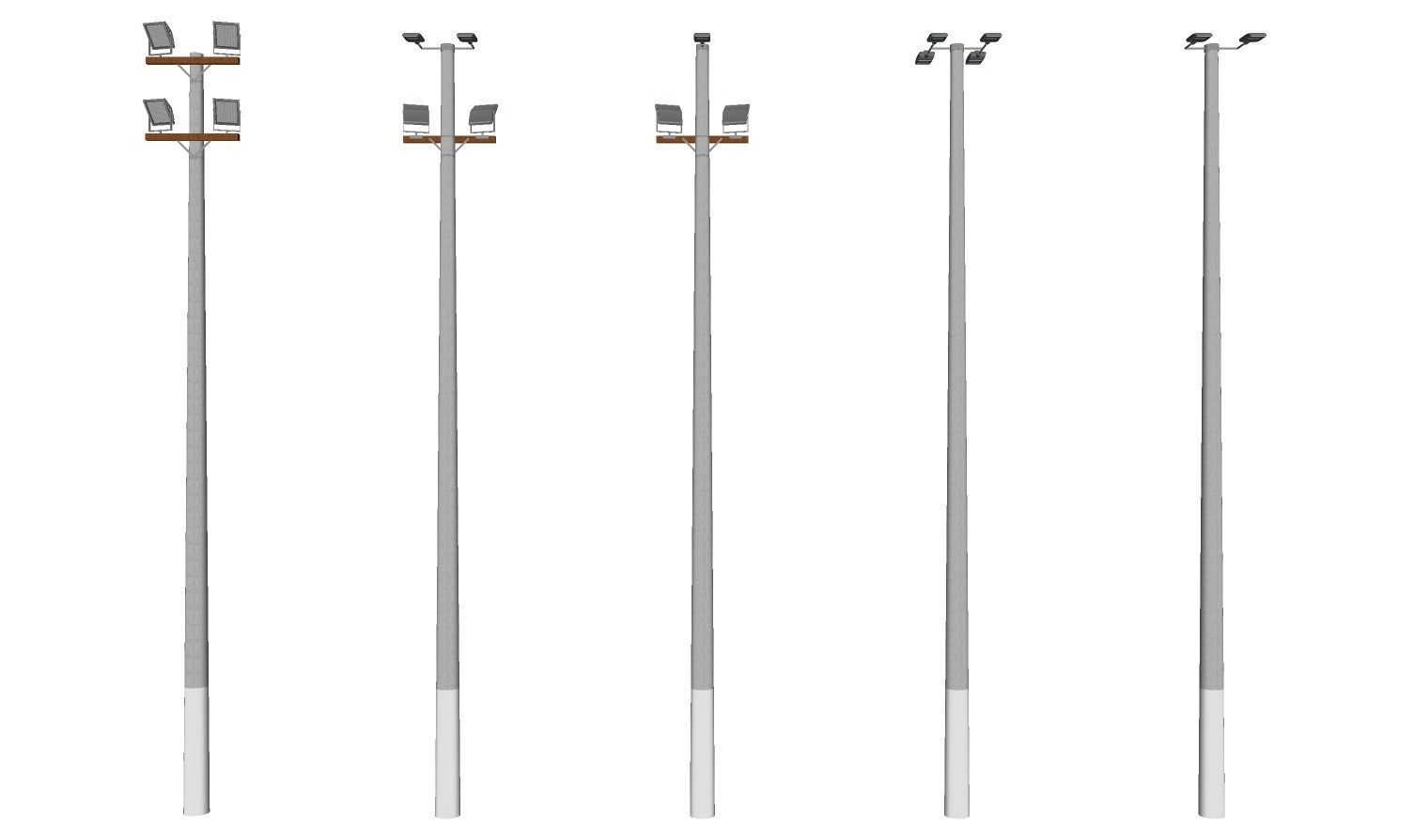 Concrete Lamp Post - Light Pole - Street Light - Group 07 3D model ...