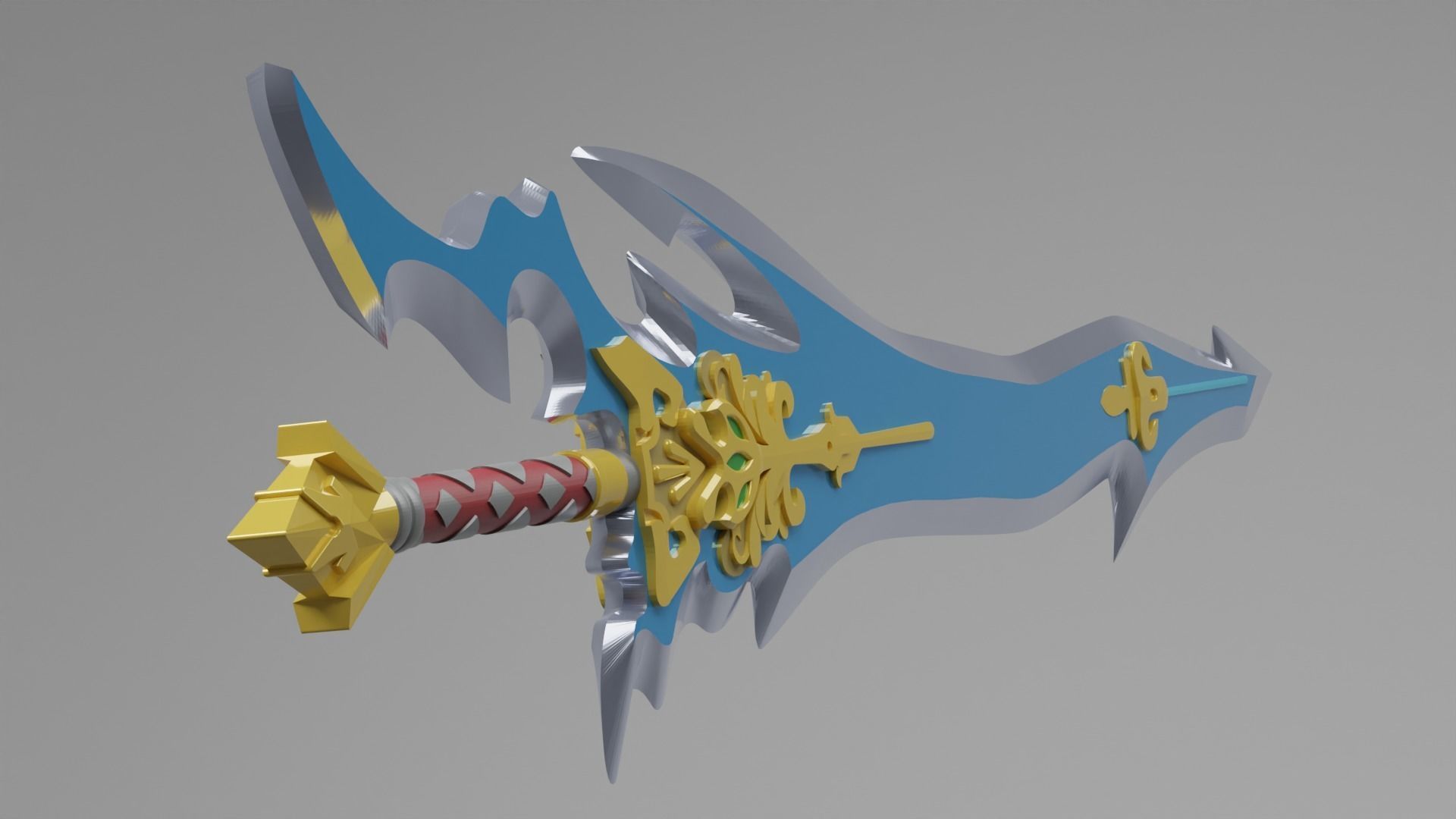 FINAL FANTASY X - Tidus Celestial Weapon - Caladbolg 3D model 3D ...