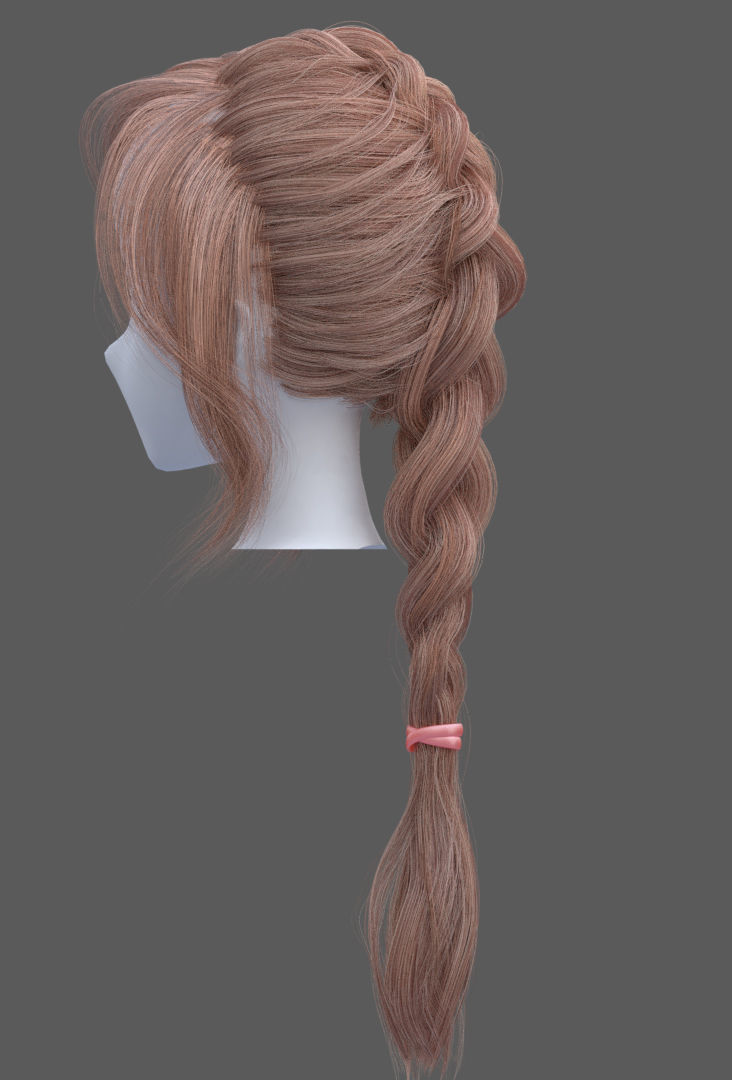 Dutch Braid 3D model | CGTrader