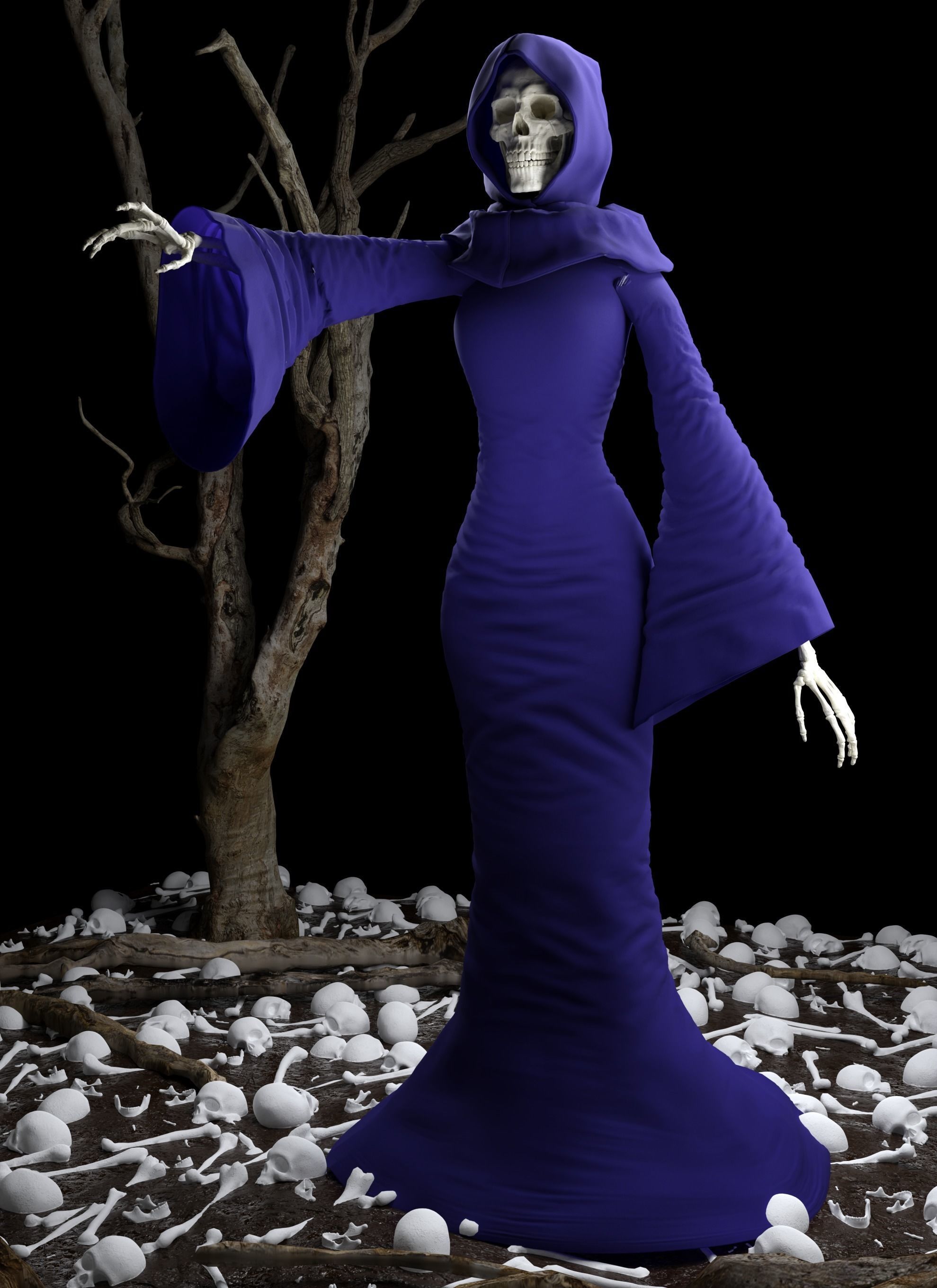 3D model Mistress Death - Marvel Cosmic Entity 3D Model VR / AR / low ...