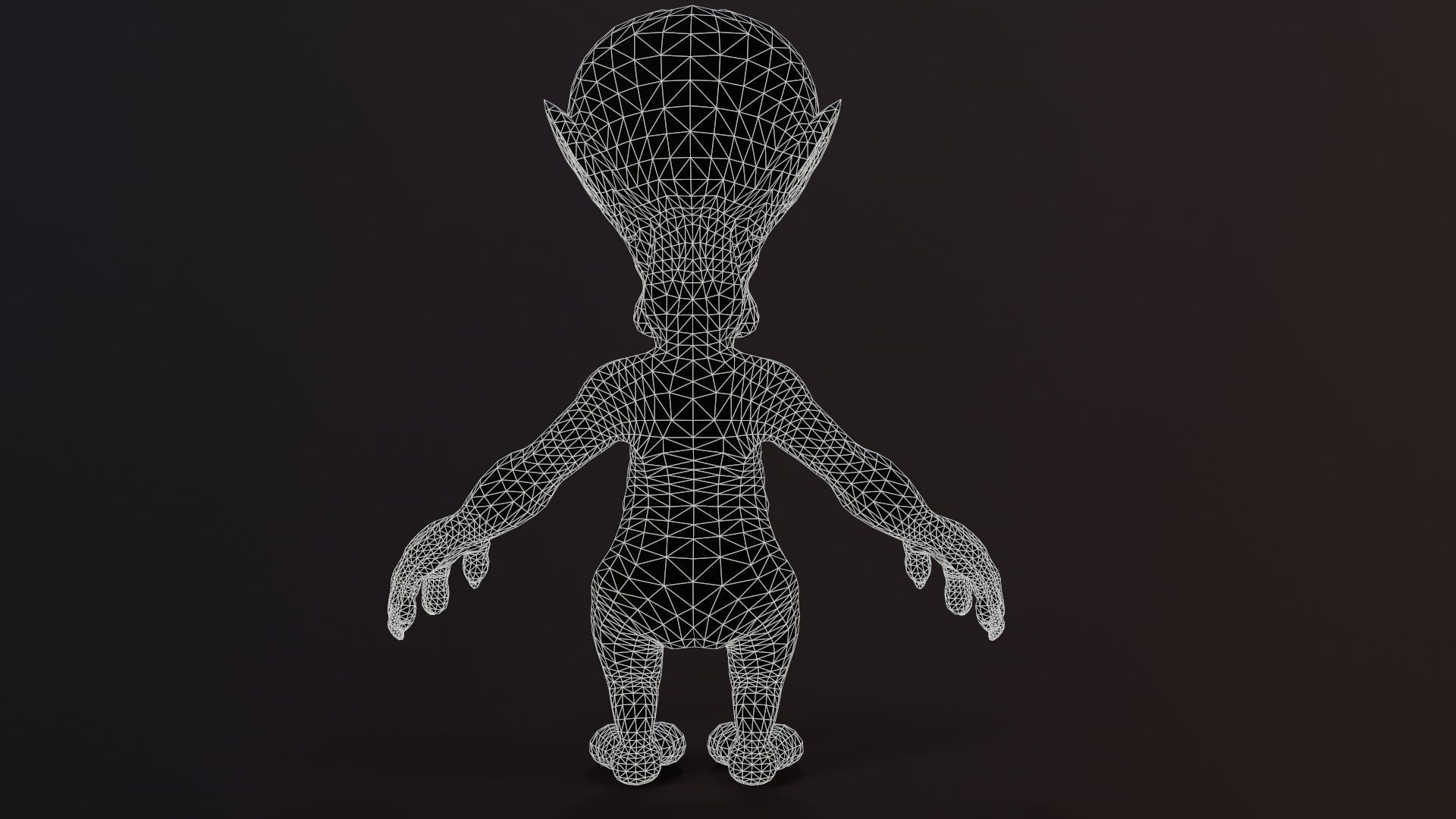 3D model Scary alien VR / AR / low-poly | CGTrader